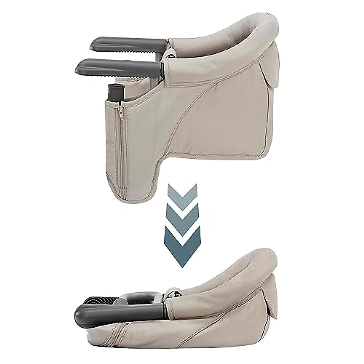 Inglesina Fast Table Chair - Award-Winning Baby High Chair for Eating & Dining - Compact, Portable & Foldable - Leaves No Scratches - for Babies 6-36 Months & 1-3 Year Old Toddler - Cream