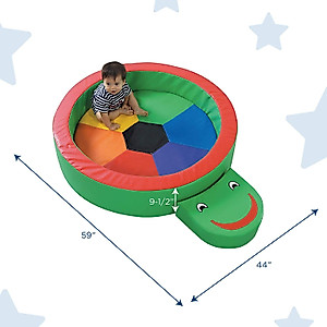 Children's Factory Lollipop Play Yard,Kids Indoor Playground, Rainbow Play Mat for Classrooms, Daycares, Preschools