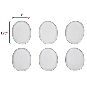 Gel Heel Pads [12 PCS] Soft High Heel Pads Shoe Pads Silicone Gel Heel Cushion Inserts for Women Foot Care Shoe Inserts Pad Insoles, Prevent Back Heel Pain and Improve Loose Shoe Fit, Self-Adhesive