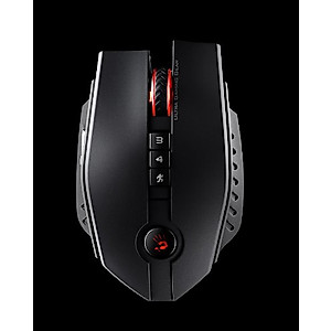 ZL50 Sniper Edition Laser Wired Gaming Mouse - 11 Programmable Buttons - Light Strike Optical Switches and Wheel - X'Glide Mouse Feet - Adjustable 8200 CPI/DPI - Wired USB Black