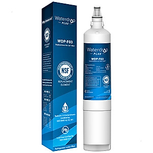 Waterdrop Plus 5231JA2006A NSF 401&53 Certified, Replacement for LG® LT600P®, KENMORE® 9990, 46-9990, WFC2001, LFX25960ST, rwf1000a Refrigerator Water Filter (Package May Vary)