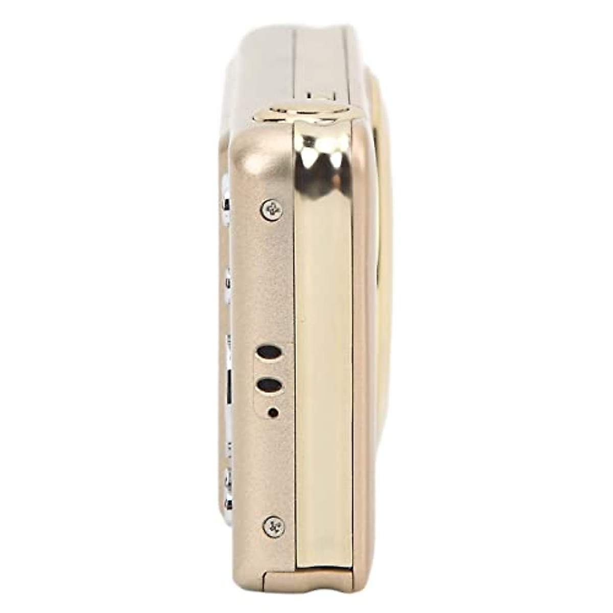 Jopwkuin 48MP Digital Camera, Continuous Shooting Portable Digital Camera Self Timer Single Shot ABS for Beginners(Gold)