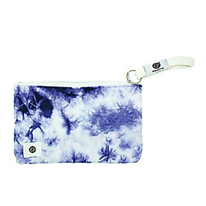 Pomchies Pom Pouch- Cow Print- Small Makeup Bags for Women - Water Resistant Pom Makeup Pouch Bags Travel Organizer for Accessories - Cow Cosmetic BagsPomchies Pom Pouch- Indigo Tie Dye- Small Makeup Bags for Women - Water Resistant Pom Makeup Pouch Bags