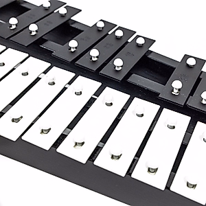 Professional Wooden Soprano Full Size Glockenspiel Xylophone with 27 Metal Keys for Adults & Kids - Includes 2 Wooden Beaters