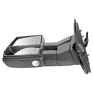 Trail Ridge Tow Mirror Power Heated Puddle Textured Black Pair for Expedition