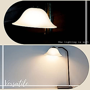 Huquary Lamp Shades for Floor Lamps 12.2 x 4.92 x 1.65 Inches Alabaster Glass Lamp Shade Lamp Antique Elegant Cover Light Fixture Shade Light Fixture Replacement