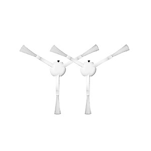 ALPGEN 2Pcs White Side Brush/Fit for Xiaomi Mi Robot Vacuum Mop 2 Pro + Robotic Cleaner STYTJ02ZHM STYJ02ZHM Part Kits Spare Components Sweeping Robot Set