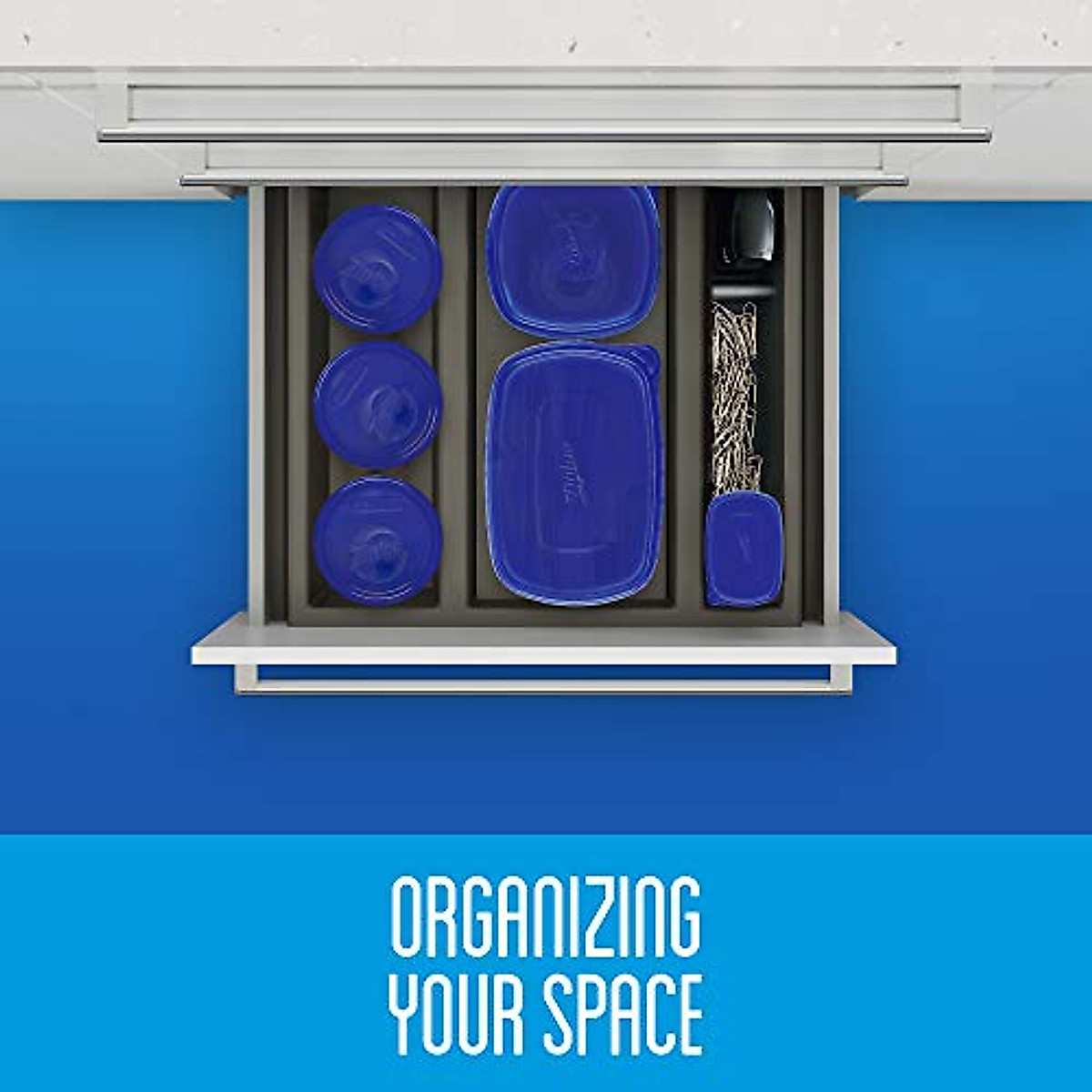 Ziploc Food Storage Meal Prep Containers Reusable for Kitchen Organization, Dishwasher Safe, Leftover Pack, 10 Count