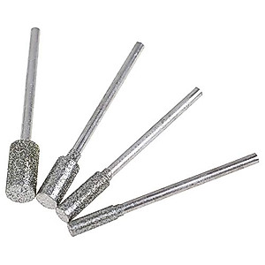 ABST50555 Abrasive 1Pc 2.3 Diamond Chainsaw Grinding Head Burr Metal Polishing Electric Grinding Drill for Chainsaw Sharpening Durable - (Size: 6mm)