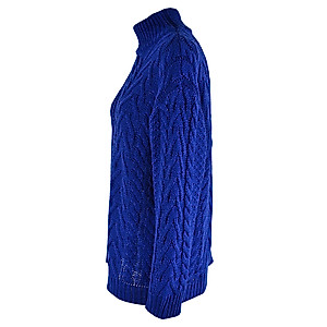 Pullover Sweaters for Women Long Sweater Dress for Women 2023 Fall Winter Half Zip Fleece Pullover Sweaters Casual V Neck Long Sleeve Ribbed Knit Loose Jumper Tops Turtle Tunic Women Sweatshirts