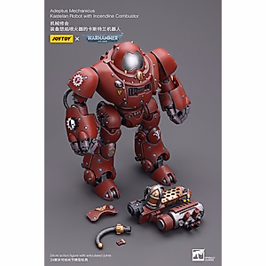 JoyToy Warhammer 40K: Adeptus Mechanicus Kastelan Robot with Incendine Combustor 1:18 Scale Action Figure