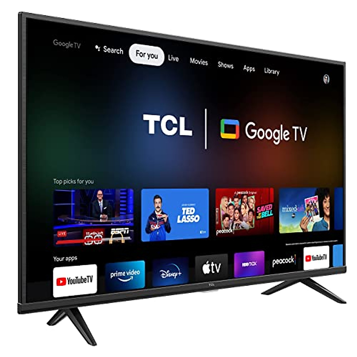 TCL 43" Class 4-Series 4K UHD HDR Smart Google TV – 43S446, 2022 Model