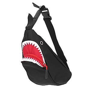 ITODA Shark Sling Bag Shoulder Chest Crossbody Backpack Outdoor Travel Casual Daypack for Gym, Hiking, Running, Cycling, Camping