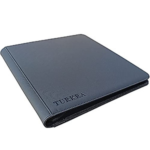 TURKRA Premium Card Binder,12-Poket Card Holder Album with Zipper, Side Loading 480 Pocket Binder for Trading Cards and Sports Cards (Black)