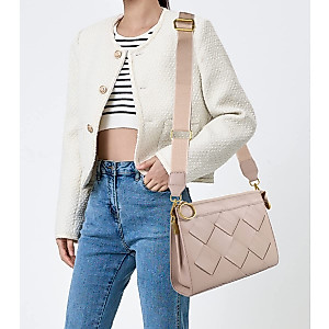 LMKIDS Purses for Women Soft PU Leather Shoulder Bag Ladies Crossbody Purse Pocketbooks for Women (Apricot)