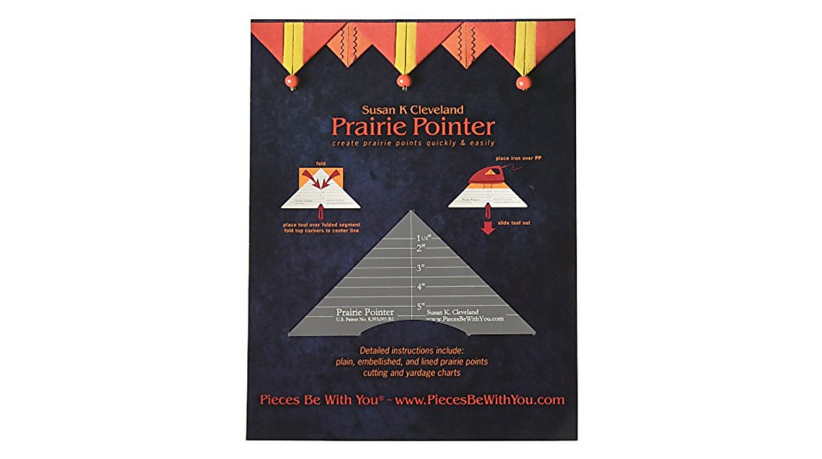 Prairie Pointer Pressing Tool for Perfect Quilting Edges
