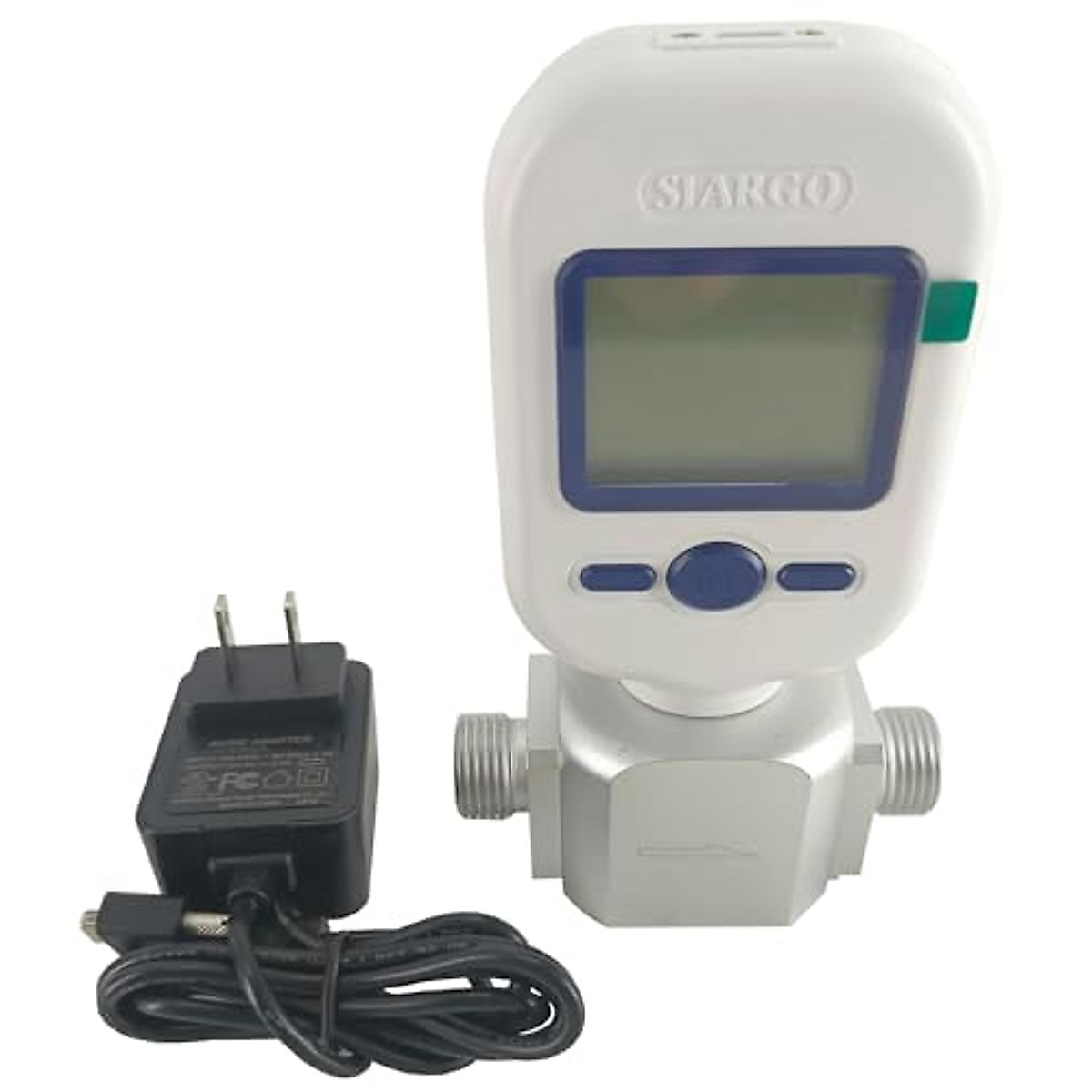 BHYIQI Gas Flow Meter Electronic Mass Air Flowmeter with Range 0 to 250L/Min Precision 士2.0+0.5FS% LCD Display