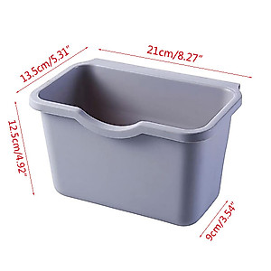 Kitchen Compost Bin for Counter Top Under Sink Hanging Small Trash Can for Cupboard/Bathroom/Bedroom/Office/Camping Compost Basket for Kitchen
