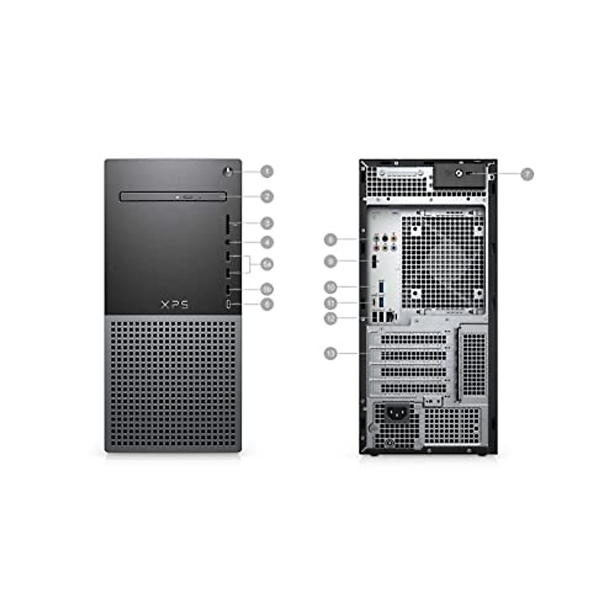 Dell XPS 8950 Desktop (2022) | Core i5-12400 - 256GB SSD Hard Drive - 8GB RAM | 6 cores @ 4.4 GHz Win 11 Pro Silver (Renewed)