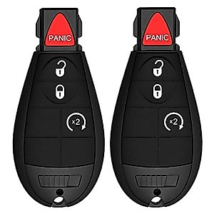 Key Fob Replacement Keyless Entry Remote Fits for Dodge Ram 1500 2500 3500 Truck Pickup 2009-2012, Dodge Magnum, Charger, Journey, Challenger, Grand Caravan, JEE p Grand Cherokee, Commander