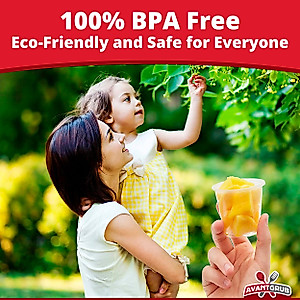 Leakproof BPA Free 5.5 oz Souffle Cups 100 PK. Stackable Portion Containers for Sampling, Salad Dressing, Sauces or Jello Shot. Plastic Food Prep Supplies for Restaurant, Cafe Catering, Deli, Party.