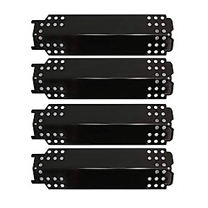 Hongso PPC0014 (4 Pack) Porcelain Steel Heat Plate Shields Replacement for Charbroil 463436215 463436214 463436213, Thermos 466360113 Gas Grill, G432-0096-W1