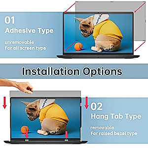 Laptop Privacy Screen 14 Inch, 16:9 Aspect Removable Privacy Screen Filter for 14 Inch Laptop Widescreen, Anti Glare Blue Light Laptop Screen Privacy Shield 14 In Compatible with Chromebook Hp Envy/ Dell/ Asus/ Acer/ Samsung/ Lenovo Yoga by IPROKKO