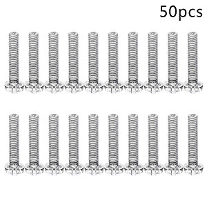 MroMax M4 x 20 Threaded PC Acrylic Phillips Cross Pan Head Machine Screws Bolts Transparent Color 50Pcs