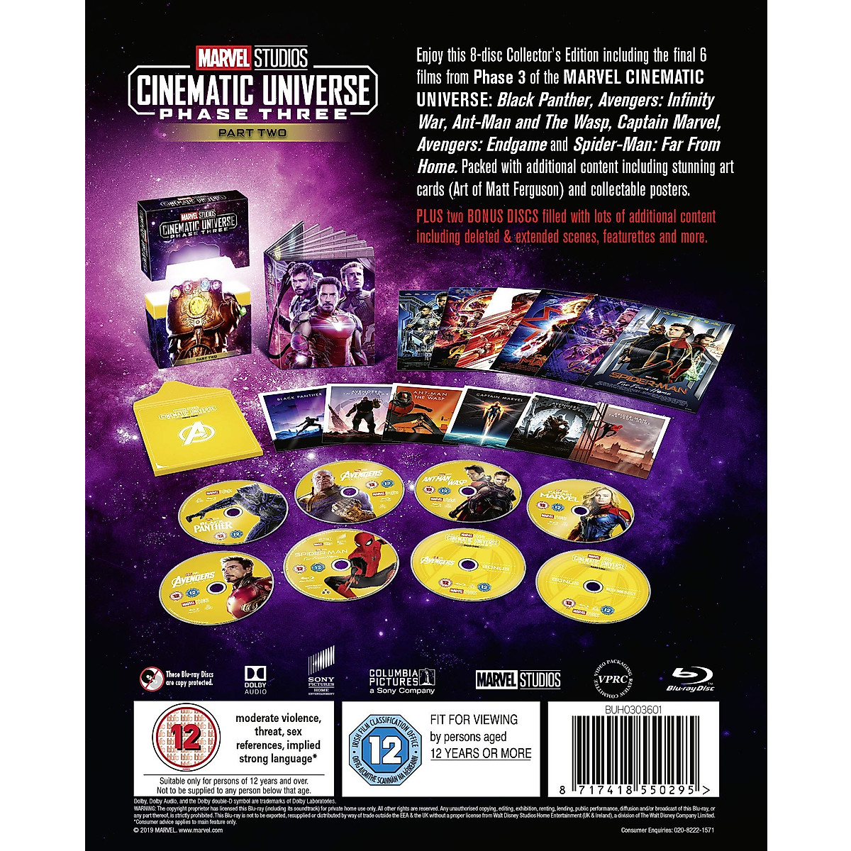 Marvel Studios Cinematic Universe: Phase Three - Part Two [Blu-ray] [2019] [Region Free]