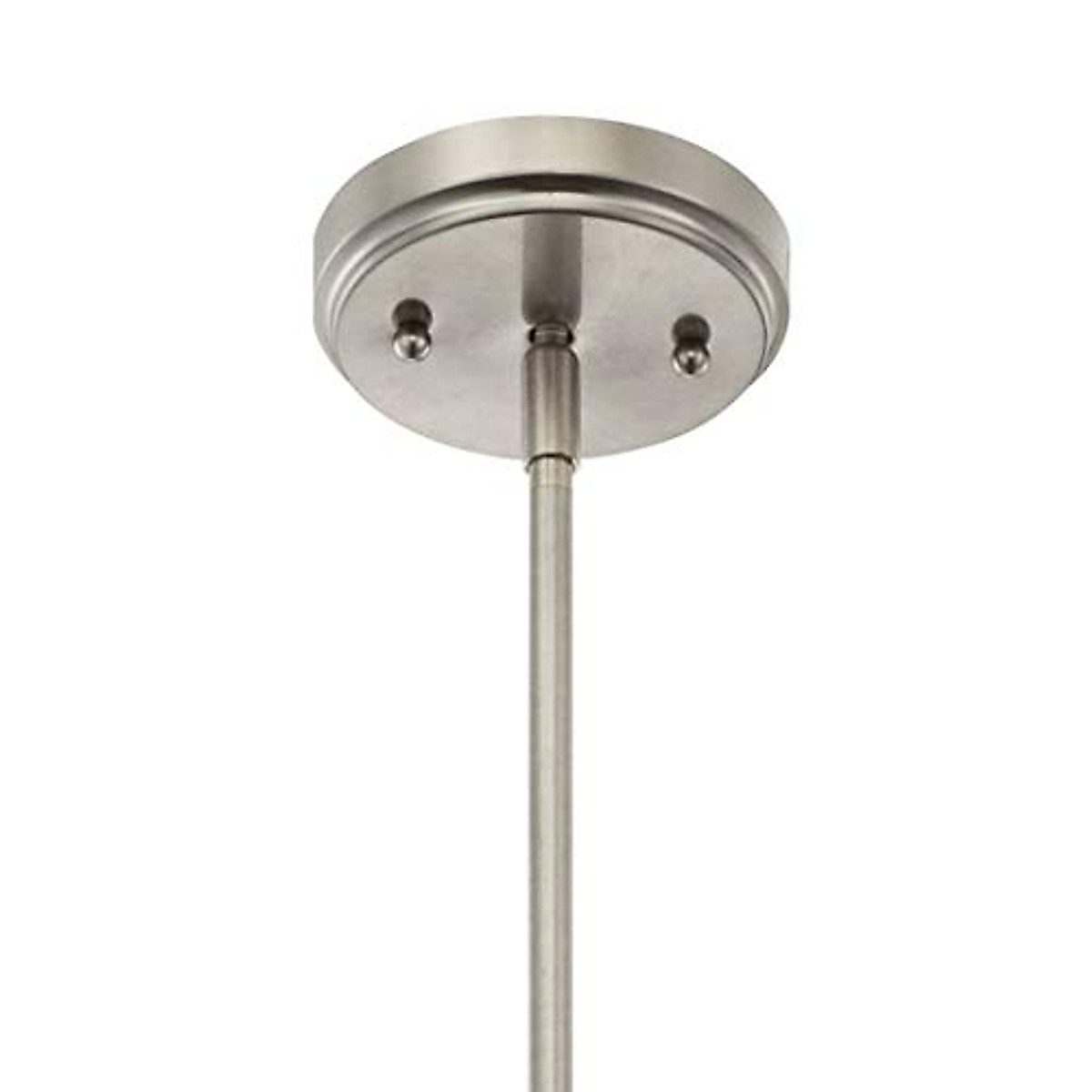 Possini Euro Design Milbury Satin Nickel Silver Mini Pendant Light 6" Wide Modern White Alabaster Glass Shade Fixture for Dining Room House Entryway Bedroom Kitchen Island Hallway High Ceilings