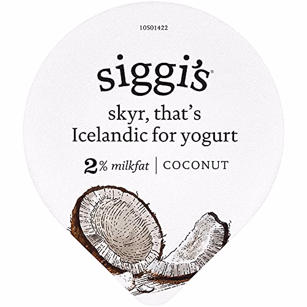 siggi's® 2% Icelandic Strained Lowfat Yogurt, Coconut, 5.3 oz., Single Serve Cup
