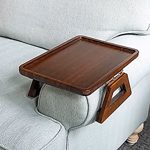 Shamrock Home Couch Arm Table Clip On Tray Sofa Table for Couches. Couch Arm Tray Table, Portable Table, TV Table and Side Tables for Small Spaces. Stable Sofa Arm Table for Eating and Drink Table