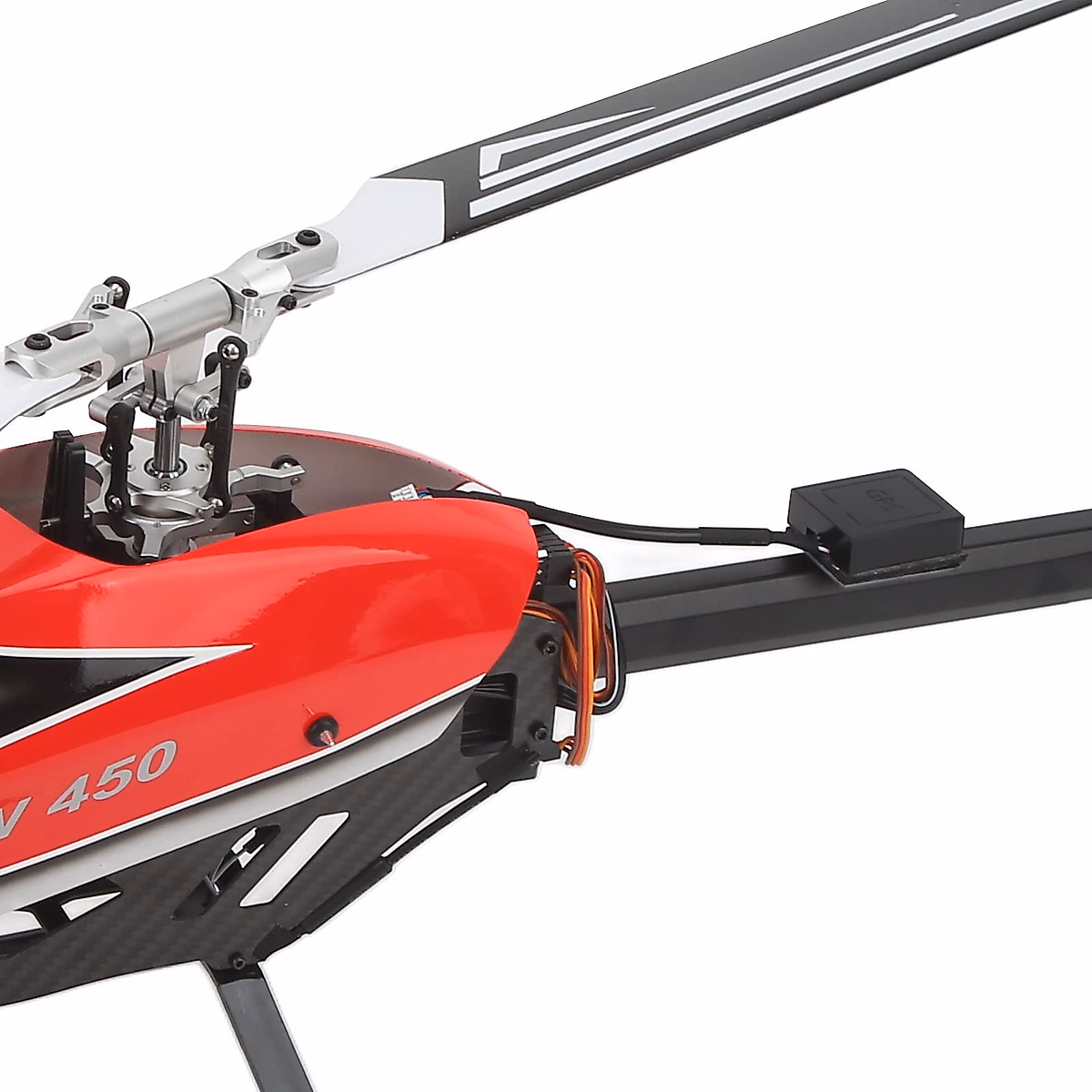 RC Airplanes, FBL Rotor Head Kit RC Helicopter 60A ESC 22mm Metal Tail Pipe Full Metal Servo Holder for Adult Toys (Red)