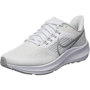 NIKE Women's Sneaker, White Metallic Silver Pure Platinum, 9.5