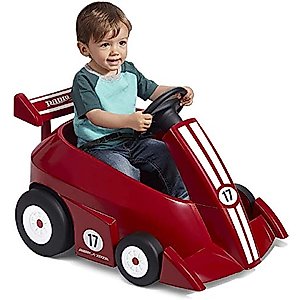 Radio Flyer Grow With Me Racer, Kids Battery Powered and Remote Control Ride On Toy, Red Toddler Ride On Toy For Ages 1.5-4 Years
