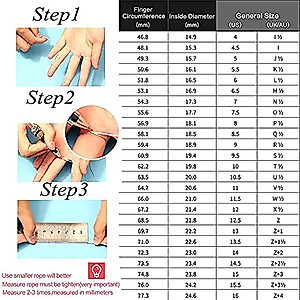 MYNENEY Women Minimalist Promise Ring Triple Interlocked Rolling Rings Size 4-45