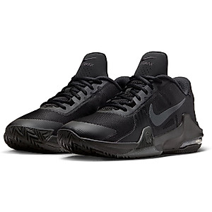 Nike Men's Air Max Impact 4 Basketball Shoes, Black/Anthracite, 14 M US