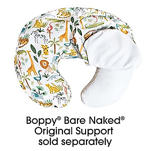 Boppy Nursing Pillow Liner and Colorful Wildlife Nursing Pillow Cover 2 Pack, Includes One White Protective Liner and One Original Boppy Pillow Cover, Nursing Support Pillow Sold Separately