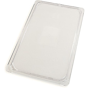 Carlisle FoodService Products 10216U07 StorPlus Full Size Polycarbonate Universal Flat Surface Food Pan Lid, Clear