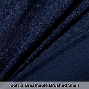 TOPLUXE Queen Comforter Se(Queen, Navy Blue)