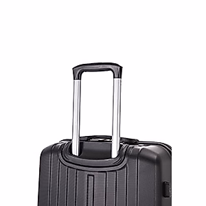 Rockland Malibu Hardside Spinner Wheel Luggage, Black, 19", 24", 28"