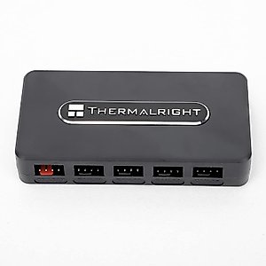 Thermalright Integrated Fan Hub, 10-Port 4 Pin PC Fan Controller, 12V Fan Hub, Support up to 10 Fans, SATA Power Cord Direct Input