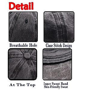 Funny Birthday Gifts Baseball Cap for 50th 60th 70th 80th Men Women, Old Lives Hat Matter, Vintage Adjustable Washed Cotton Denim Hat for Grandma, Grandpa