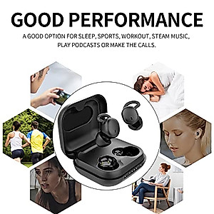 Bluetooth Sleep Headphones Mini True Wireless Noise Reduction Sleeping Earbuds,Comfortable Invisible Earphones Sleep Headsets for Side Sleeper, Workout