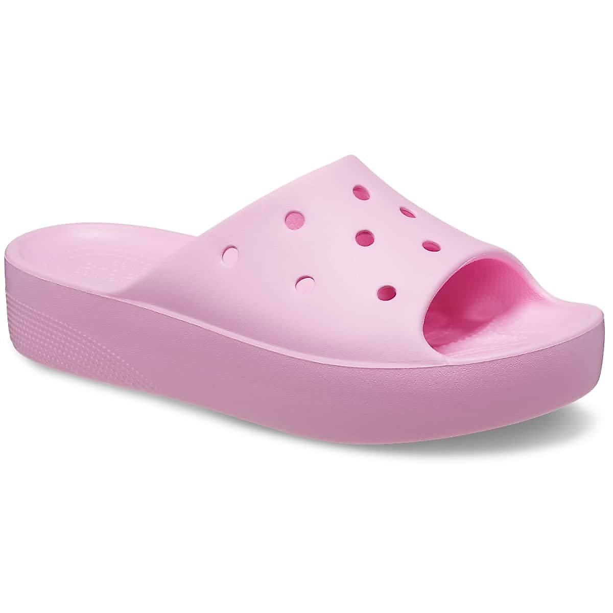 Crocs Women's Classic Slide | Platform Sandals, Flamingo, 9