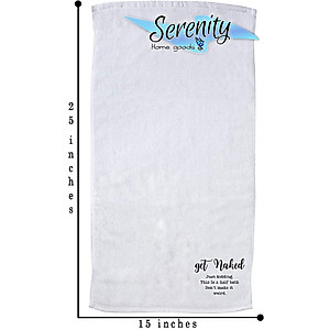 Funny Novelty Bath Hand Towels | Restroom Male Female Symbols Bathroom Country Rustic Farmhouse Modern Decor | Hilarious Adult Crude Humor Home House Warming Wedding Gift Presentà