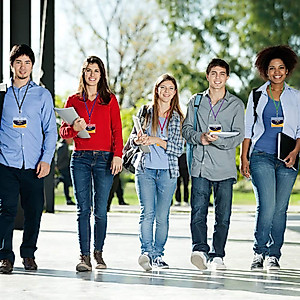 Ollain Lanyard with Safety Breakaway Buckle 50 Pack Lanyards Badge Clip Bulk Flat Lanyards for Id Badges Name tag (Purple)