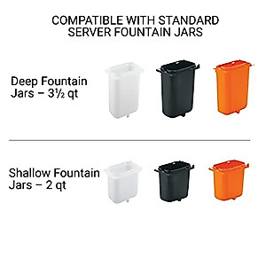 Server Products Lift Off Lid for Countertop Condiment Dispenser Jars, Stainless Steel, Model 82559, Compatible With Server’s Deep or Shallow Fountain Jars
