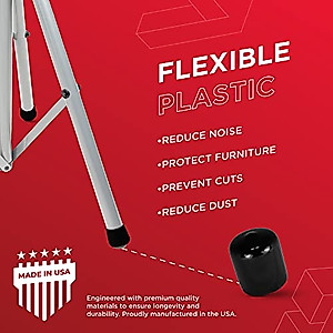 Prescott Plastics Made in USA 0.375" Inch Round Vinyl Plug Insert (20Pack), Rubber Flexible End Cap for Metal Tubing, Fence, Glide Insert for Pipe Post, Chairs and Furniture