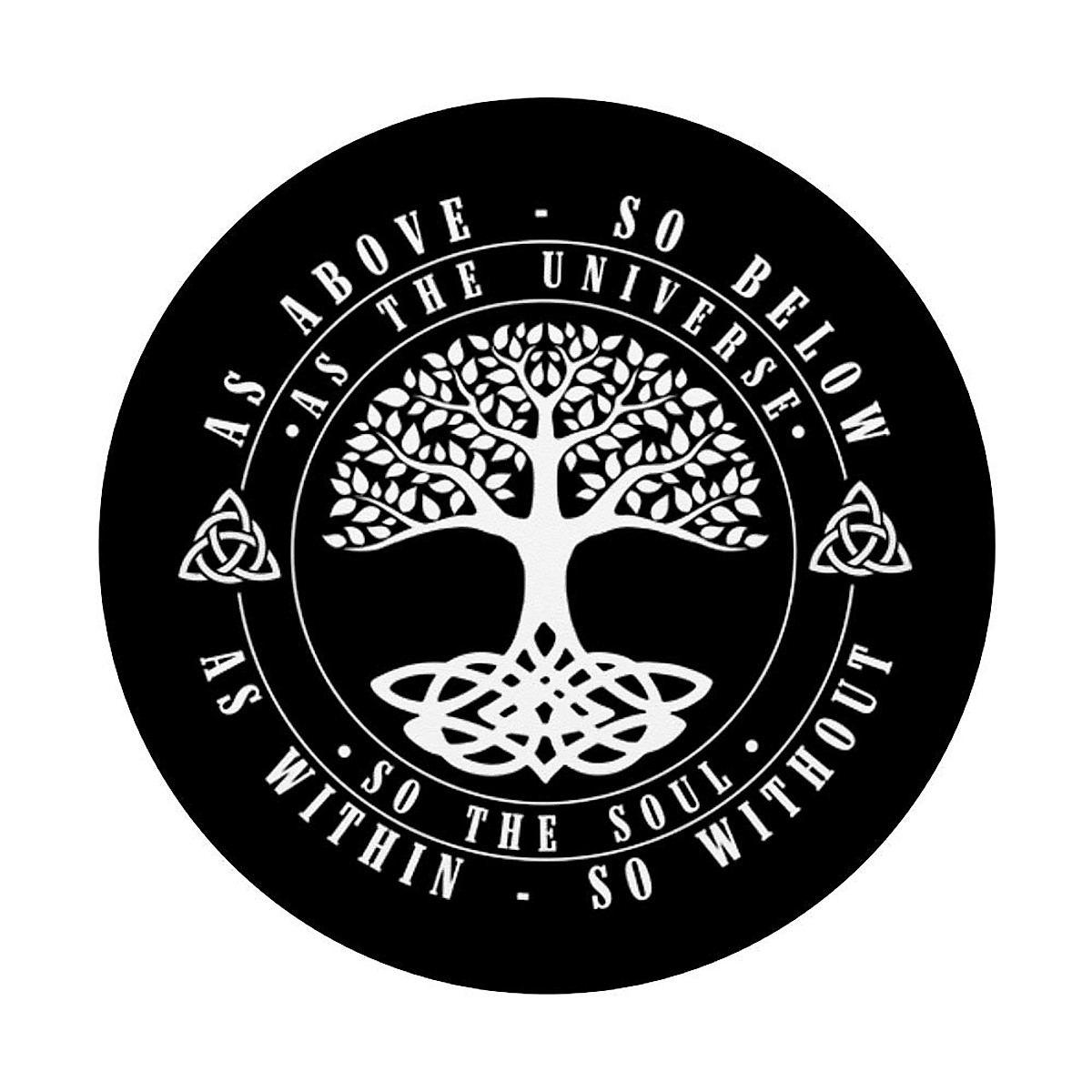 Celtic Tree Of Life Shirt As Above So Below Spiritual Yoga PopSockets Swappable PopGrip